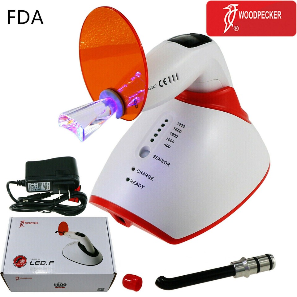 Woodpecker LED.F Dental Curing Light with Light Meter Tips Wide ...