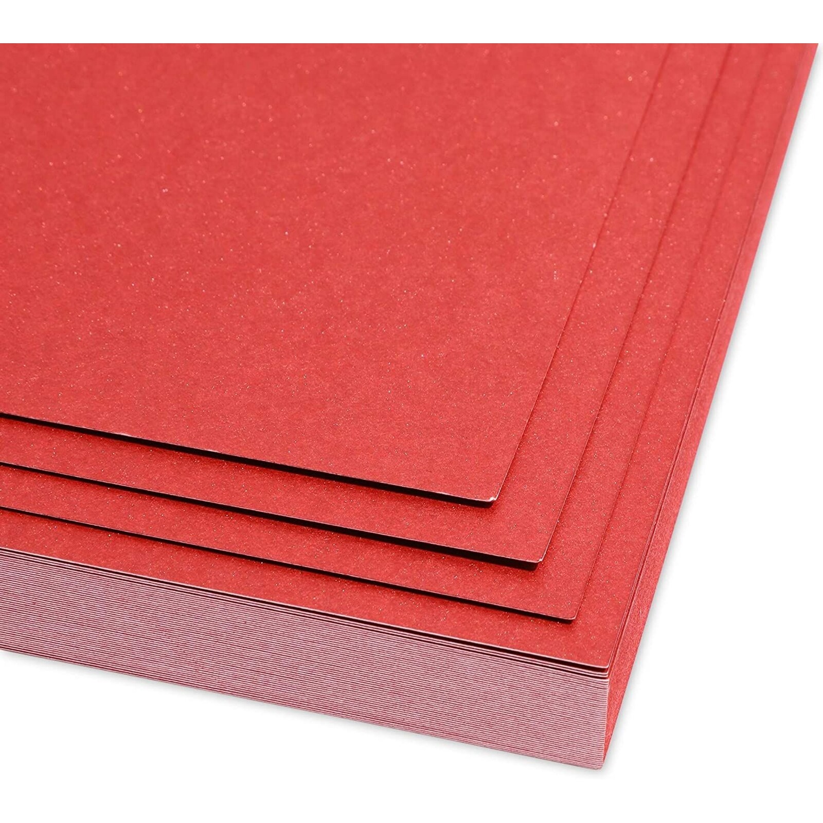 50 Pack Red Metallic Cardstock Shimmer Paper for Crafts Christmas DIY 8 ...