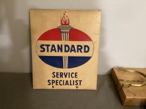 Vintage Original Standard Oil Company Service Specialist Sign Nice | eBay