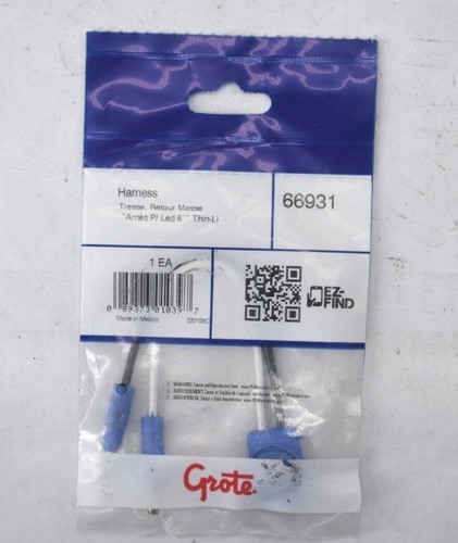 Grote 66931 Thin-Line LED Pigtail Harness 6" Turn Signal Connector ...