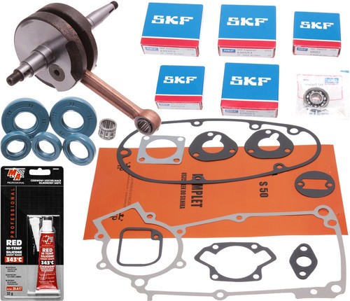 für Simson S50 M53 KR51/1 Schwalbe Lagersatz SKF Motorset Dichtung ...