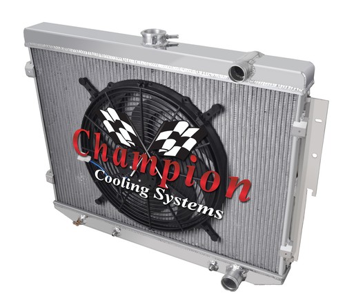 RC Champion 3 Row Radiator W/ 16" Fan for 1978 Dodge Magnum V8 Engine # ...