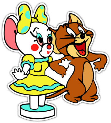Tom and Jerry Cat Mouse Pet Kids Cartoon Car Bumper Window Sticker ...