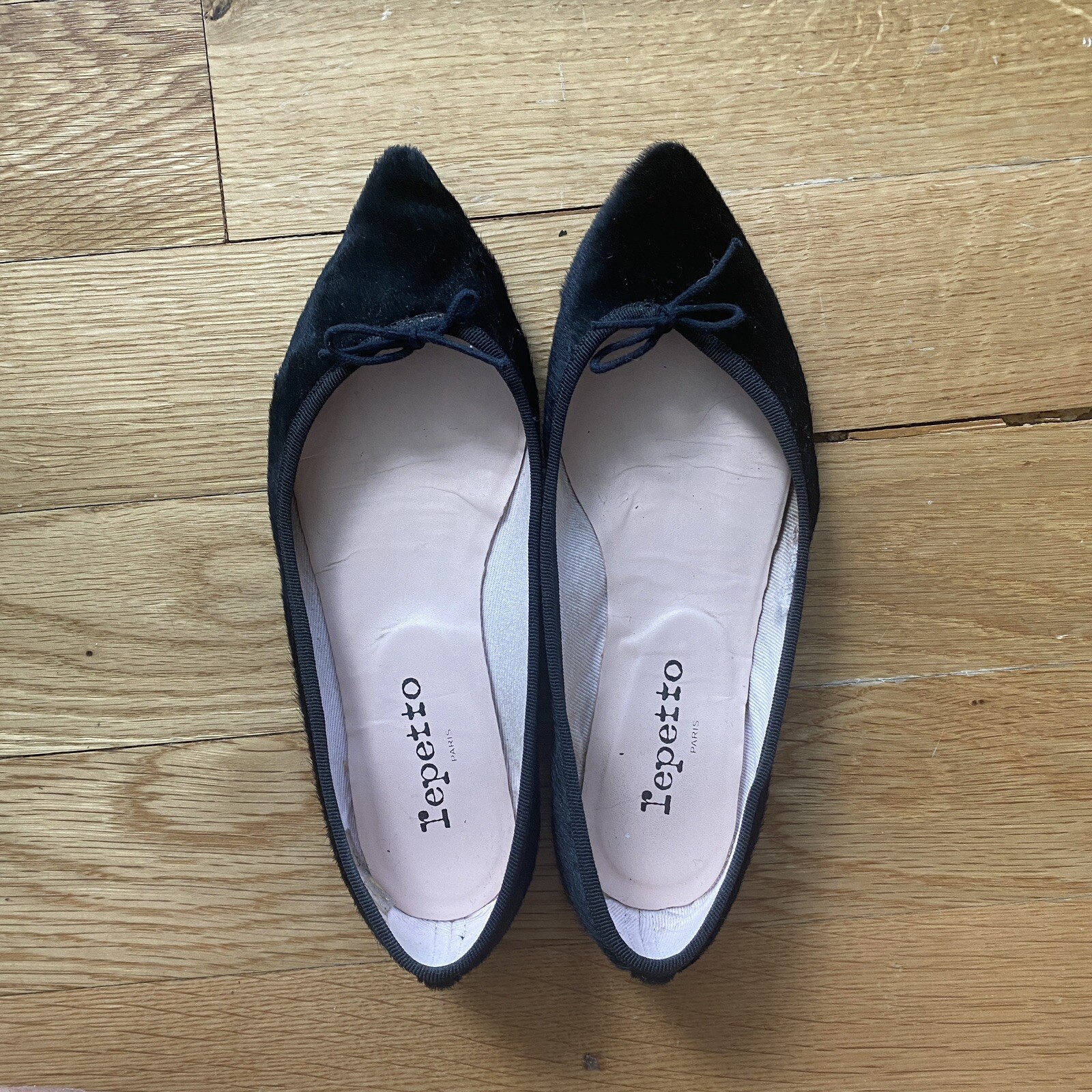 Repetto Black Brigitte Ball Flats - Gem