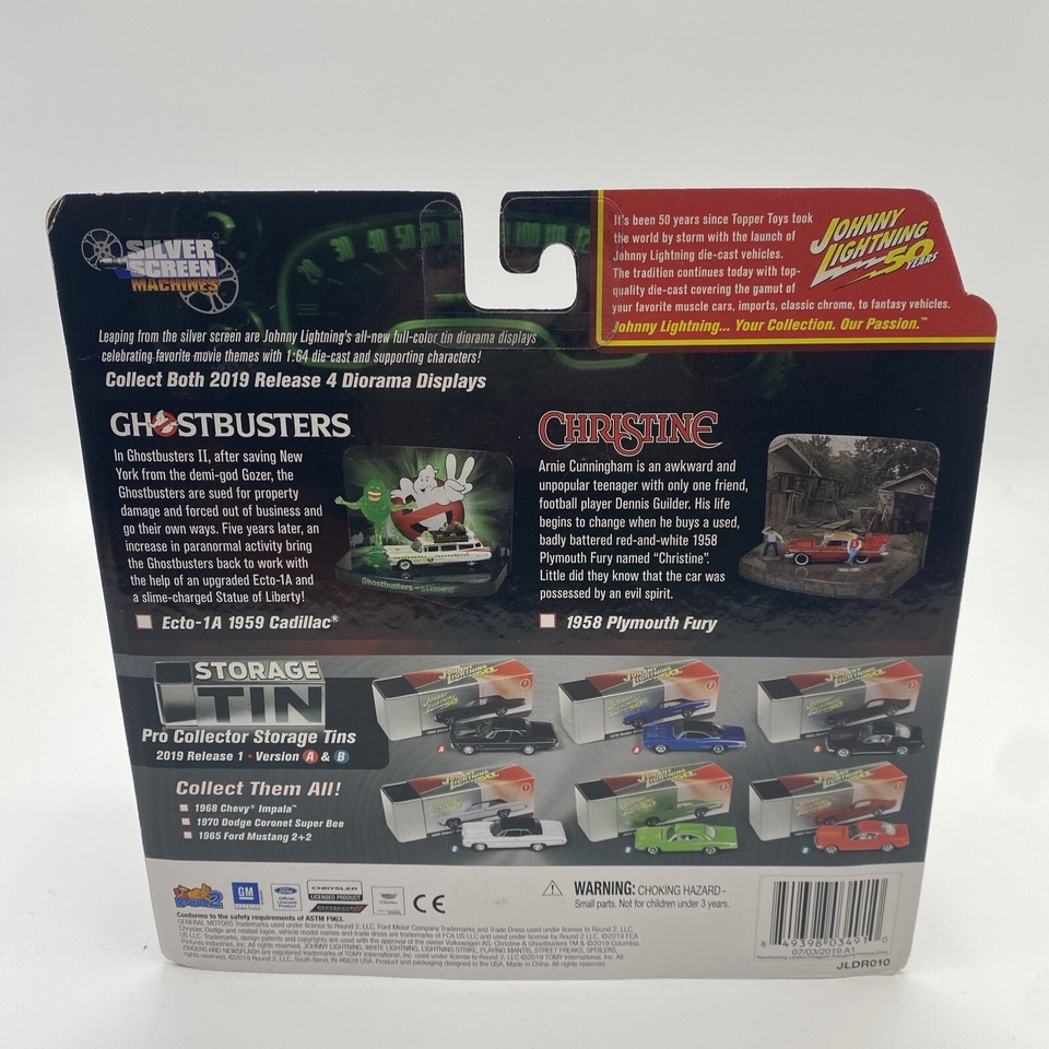 Johnny Lightning Christine Diorama Package 1/64 SILVER SCREEN *Benched Corner* | eBay