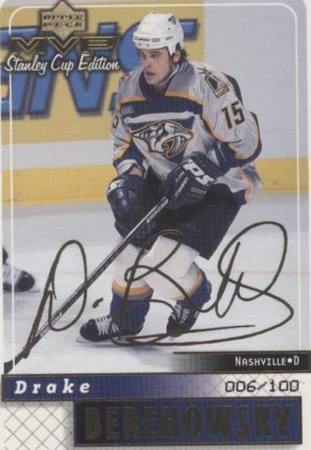 1999-00 Upper Deck MVP Stanley Cup Edition - Drake Berehowsky #101 Gold ...