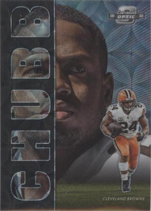 2022 Panini Contenders Optic - Splitting Image Nick Chubb #SI-13 Black ...