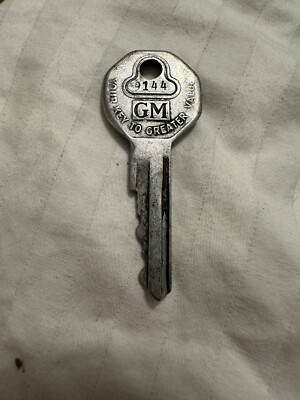 Vintage Key GM key Your Key To Greater Value 1-7/8” Knock Out Intact | eBay