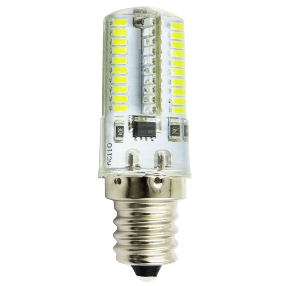 E12 C7 Candelabra LED Light Bulb 80 3014SMD 110/220V 3W Silicone ...
