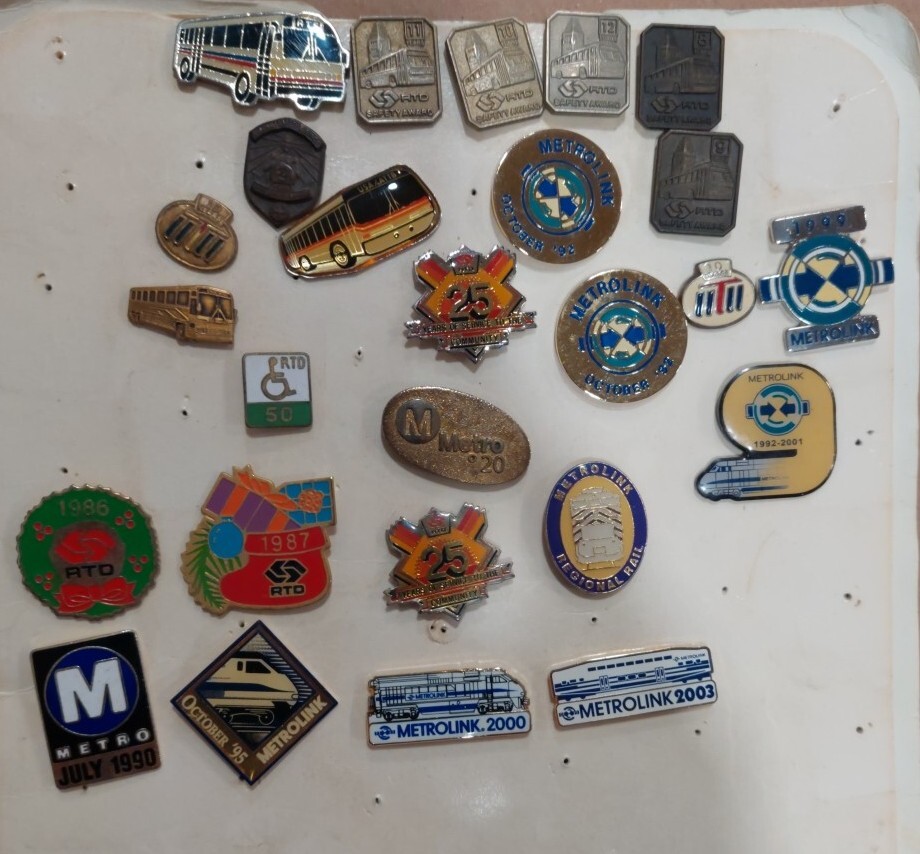 LA RTD Pins Metrorail Pins MTA , The Whole Lot | eBay