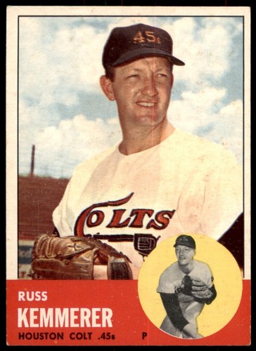 1963 TOPPS RUSS KEMMERER 338 EXMT BASEBALL HOUSTON COLT .45S | eBay.de