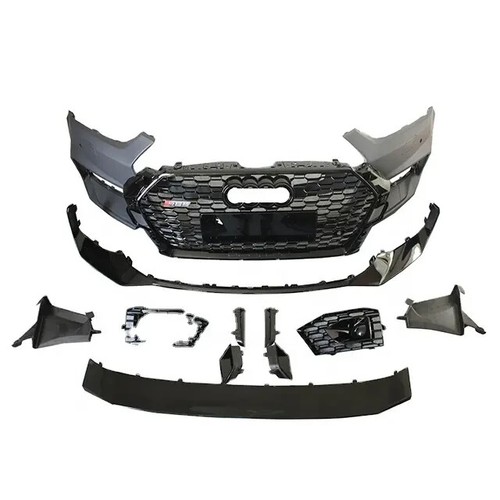 RS5 Style aftermarket Front Bumper kit with grilles, fits Audi A5/S5 B9 ...