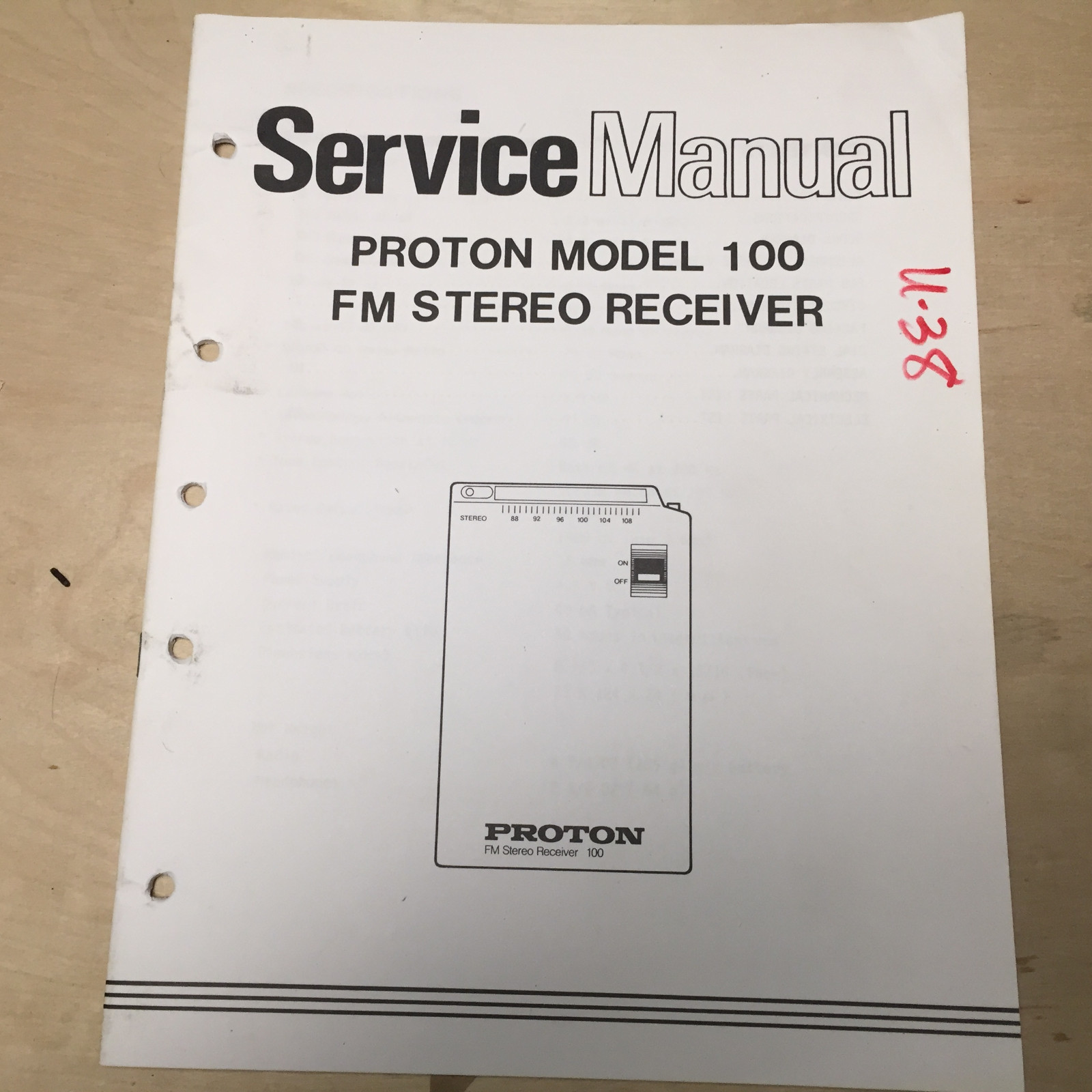 Original Proton Service Manuals for Audio Stereo Components | eBay