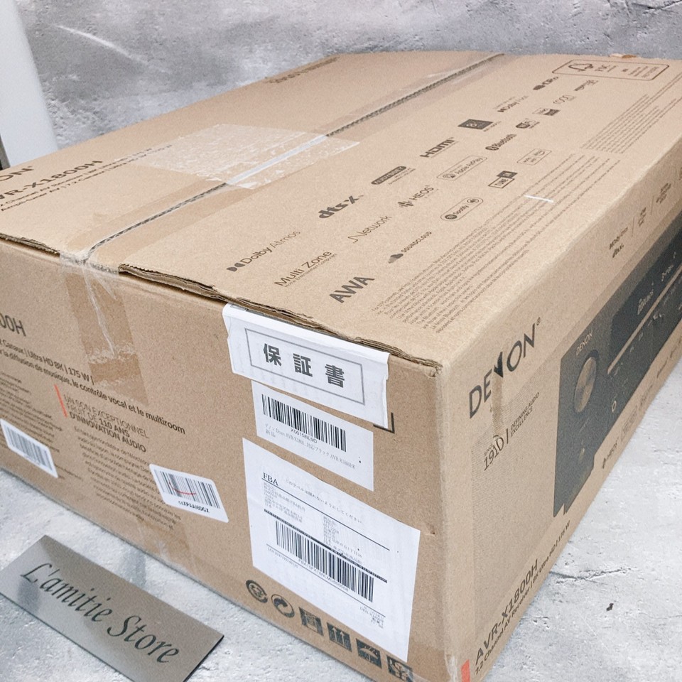 Denon AVR-X1800H 7.2 Channel AV Receiver 80W 8K AVRX1800H Ultra HD ...