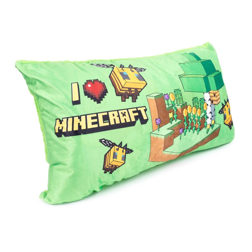 Minecraft Bee Body Pillow Cover - Plush Bed Pillow Cover Measures 36 x ...