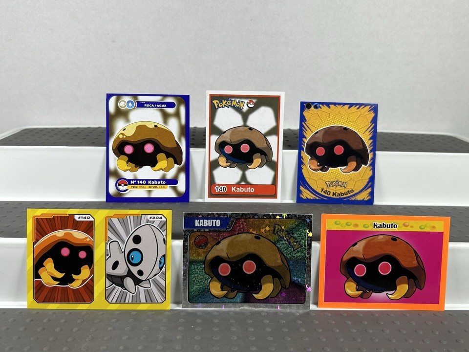 Pokémon Kabuto Lot Pokemon Lot of 20 Cards and Stickers Kabuto Pokemon ...