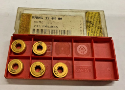 (5 PCS) SANDVIK RNMG 43 GRADE: 235 CARBIDE INSERTS | eBay