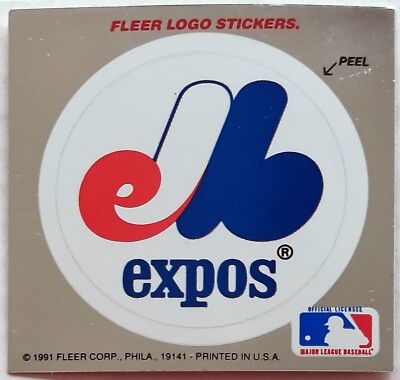1991 Fleer Montreal Expos Logo Sticker - Unused | eBay