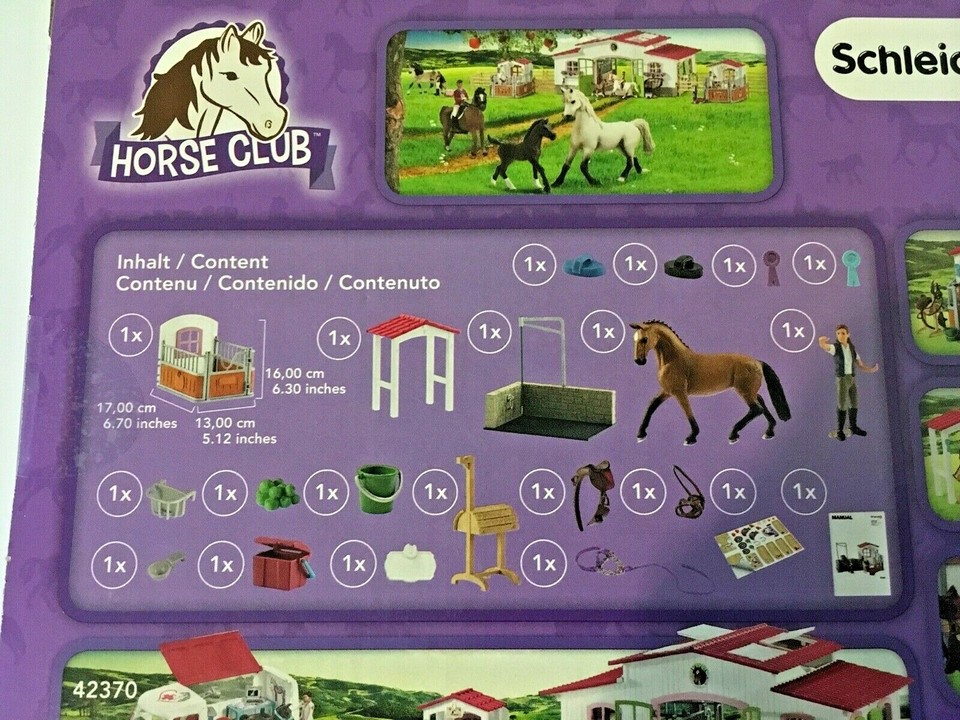 SCHLEICH SPECIAL WASH AREA WITH HORSE STALL No 42404 NEW FREE UK POST ...