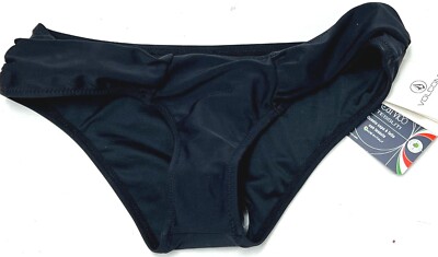 Volcom Simply Solid Modest Bottom Bikini NWT Size XS Black Swim | eBay