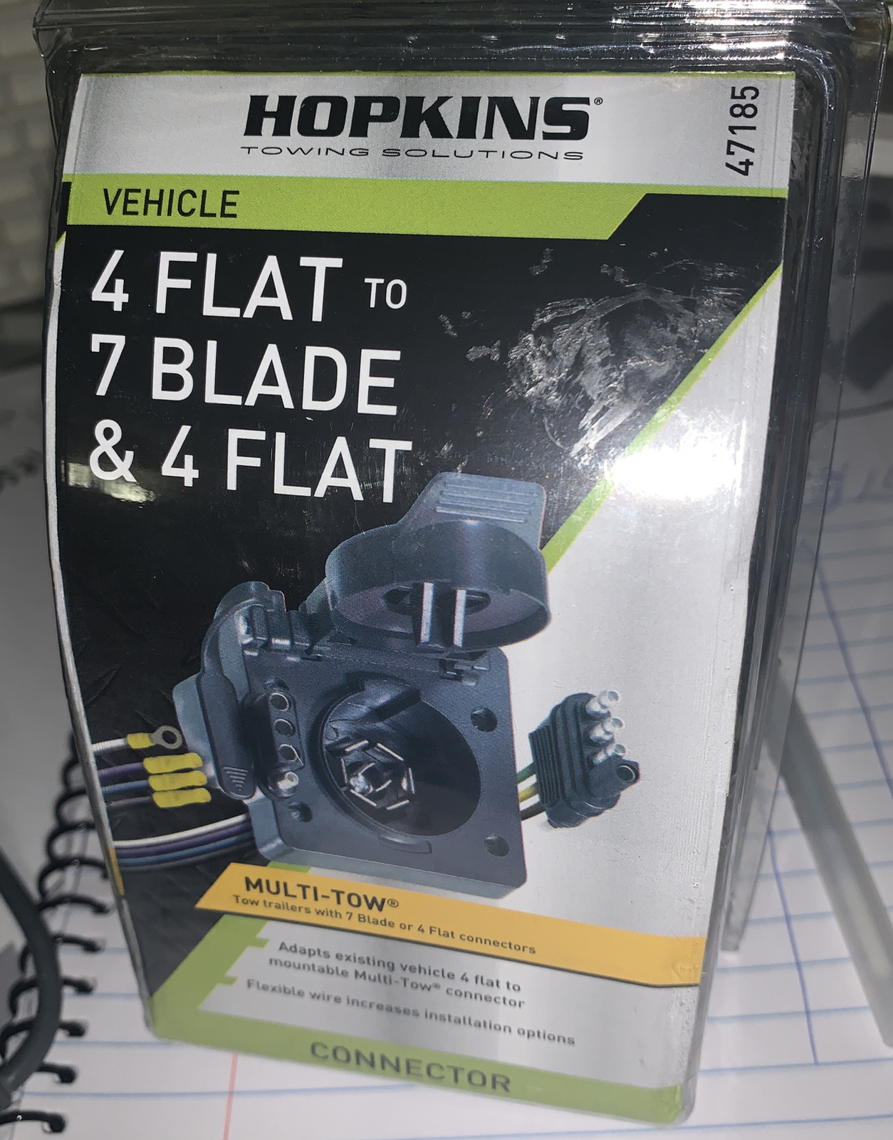 Hopkins 47185 Multi-Tow 4 Flat to 7 Blade and 4 Flat Adapter | eBay