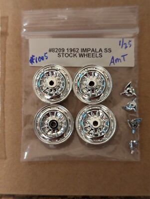 AMT 62 CHEVY IMPALA SS STOCK WHEELS NEW! 1/25 #1005 | eBay