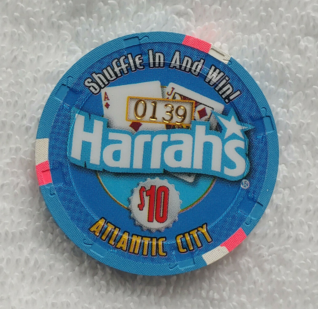 Harrah's Atlantic City $10 Bud Ice Penguin Chips - Matching Numbers | eBay