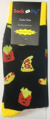 Sock Fly Unisex Novelty Socks OS Happy Fast Food (3pair) | eBay