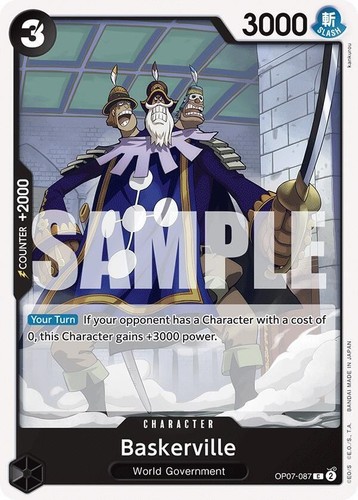 One Piece TCG - 4X Playset - 500 Years in the Future - Baskerville OP07 ...