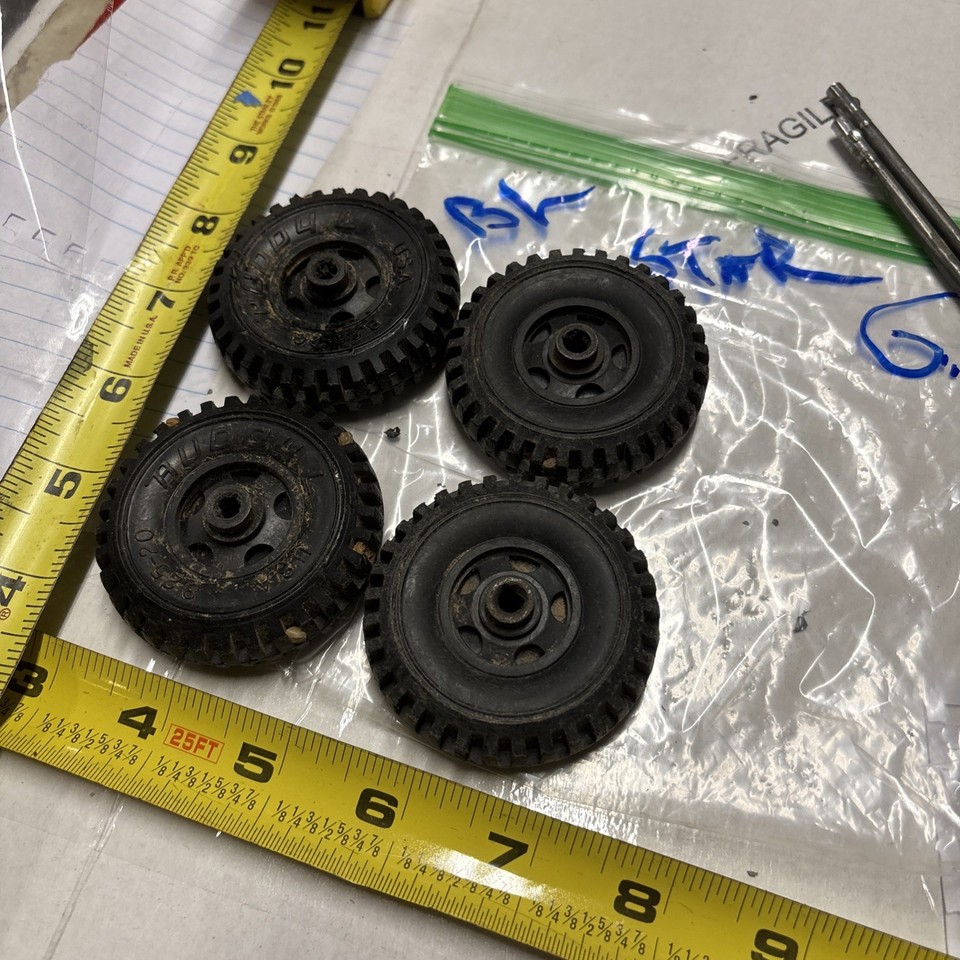 Buddy L Tires/ Used ,Star Hubcaps, For Complete Tires Two Axles | eBay