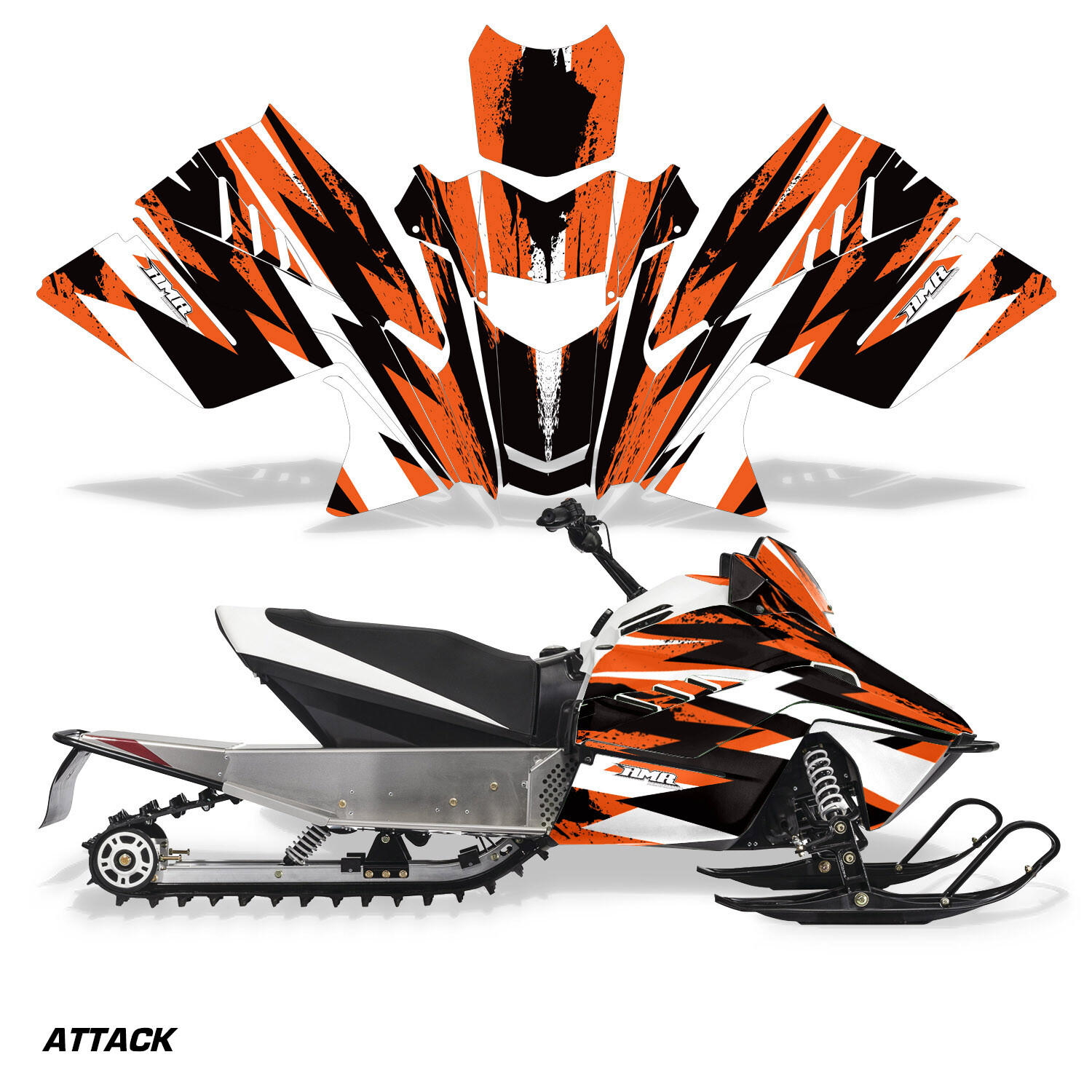 Snowmobile Graphics kit Sled Decal for Arctic Cat ZR200 2018-Up Attack ...