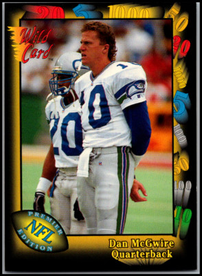 1991 Wild Card #34 Dan McGwire - Rookie RC FREE SHIPPING! | eBay