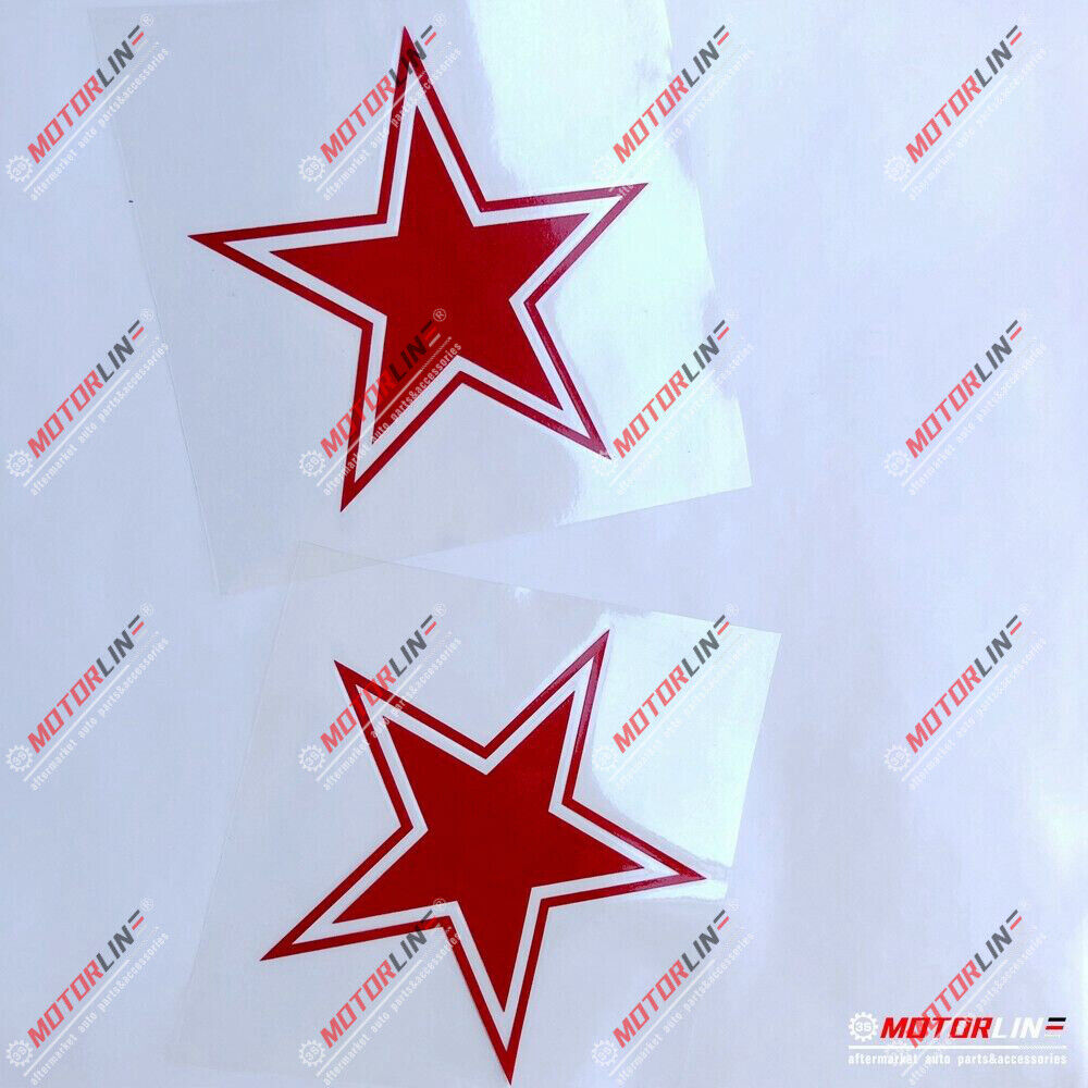 (2) 4'' Red Star Russian Air Force USSR CCCP Decal Sticker Car Vinyl | eBay