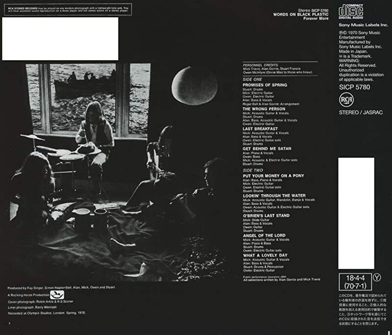 FOREVER MORE-WORDS ON BLACK PLASTIC-JAPAN CD 4547366349139 | eBay
