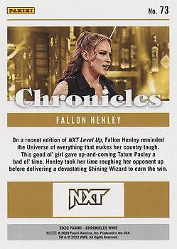 Fallon Henley 2023 Panini Chronicles WWE - #73 - | eBay