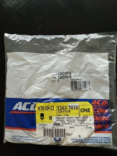 ACDelco GM OEM Engine Intake Manifold Gasket 12637018 | eBay