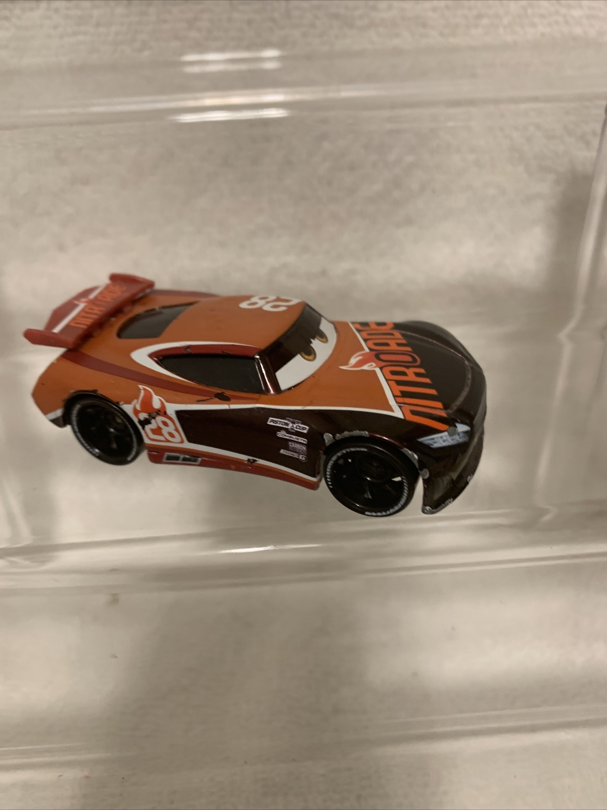 Disney Pixar Cars Tim Treadless #28 "Nitroade" Orange - 1:55 Scale. J1 ...