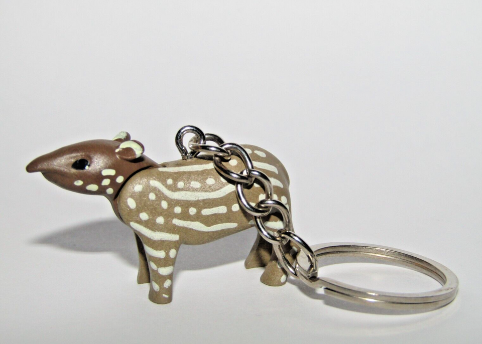 Playmobil Miniature Baby Tapir Keychain animal - zoo animal Keychain 84 ...