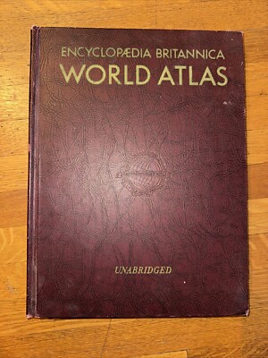 Encyclopedia Britannica World Atlas Unabridged 1957 | eBay