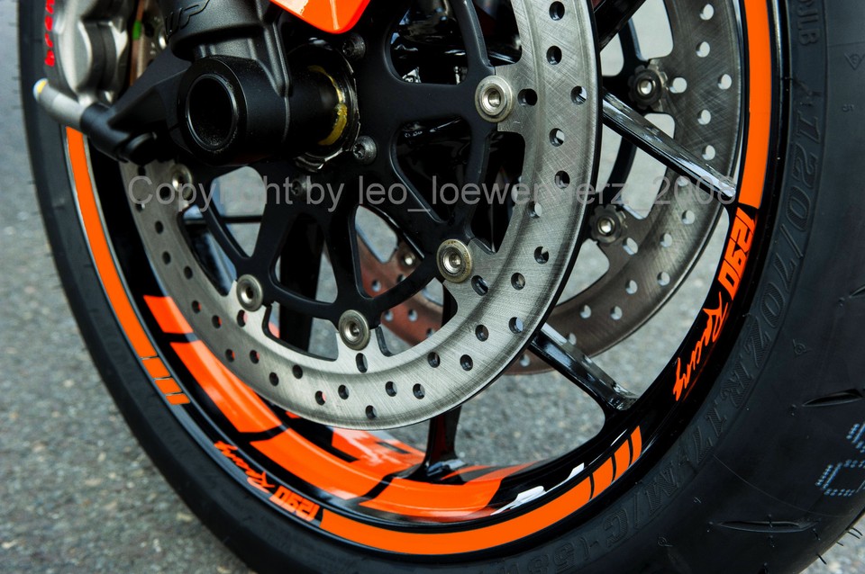 KTM 1290 SuperDuke SD R SDR GT Wheel Sticker Rim Stripes Decals Tape ...
