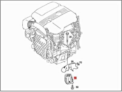 Genuine MERCEDES A205 C205 S205 W205 C-CLASS W205 Engine mount ...