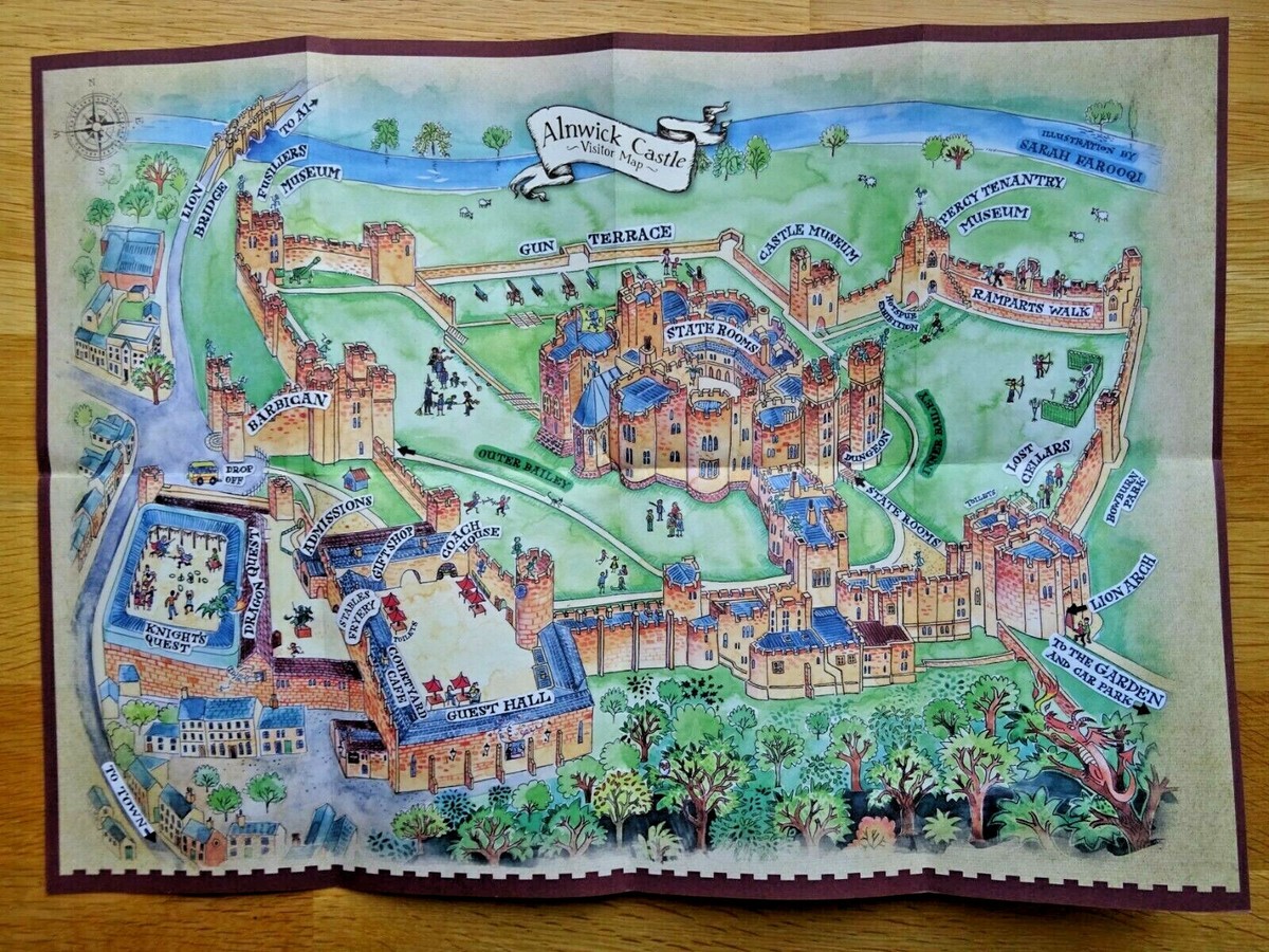 Alnwick Castle Map