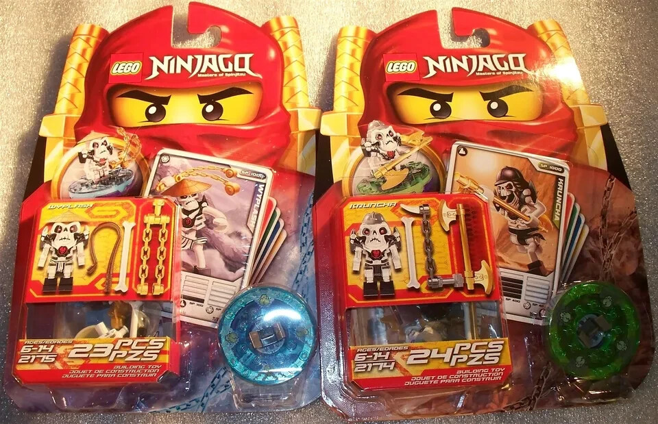 LEGO CASE - 2174 & 2175 NINJAGO KRUNCHA & WYPLASH 4~ KRUNCHA & 4 ...