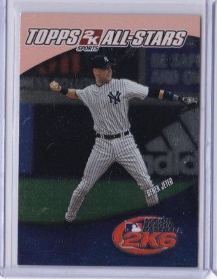 2006 Topps - 2K Sports All-Stars #1 - Derek Jeter 2K6 MLB New York ...