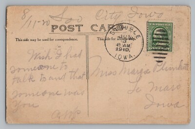 Struble Iowa IA Plymouth County 1910 Duplex Cancel Postcard DPO 1890 ...