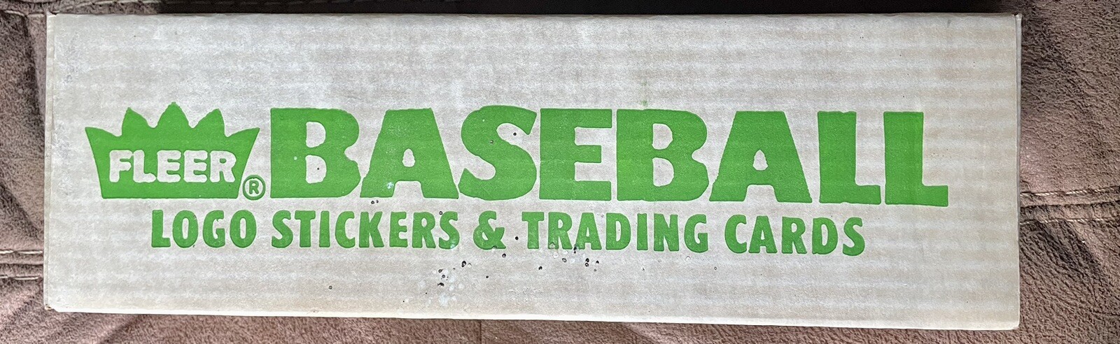 Fleer Baseball Logo Stickers And Trading Cards Sealed In Box 8568-A | eBay