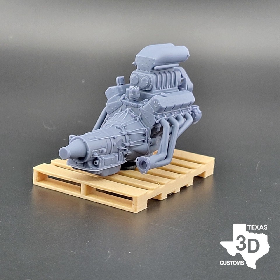 Blown 572 BBC model engine resin 3D printed 1:24-1:8 scale | eBay