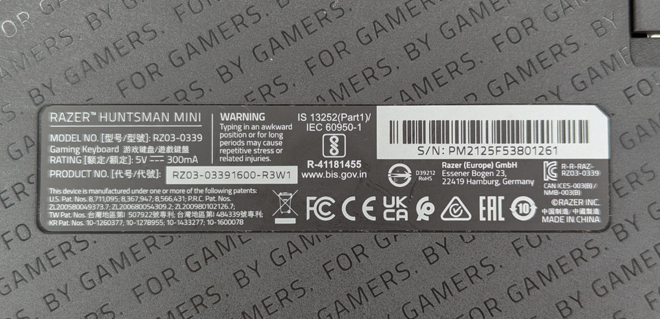 Razer Huntsman Mini + Razer Viper Mini RGB Gaming Mechanical Keyboard ...