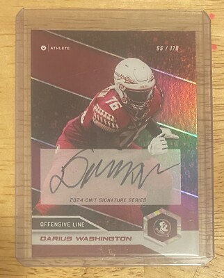 2024 Darius Washington FSU Onit Athlete🔥RARE ON CARD AUTO 95/170🔥 | eBay