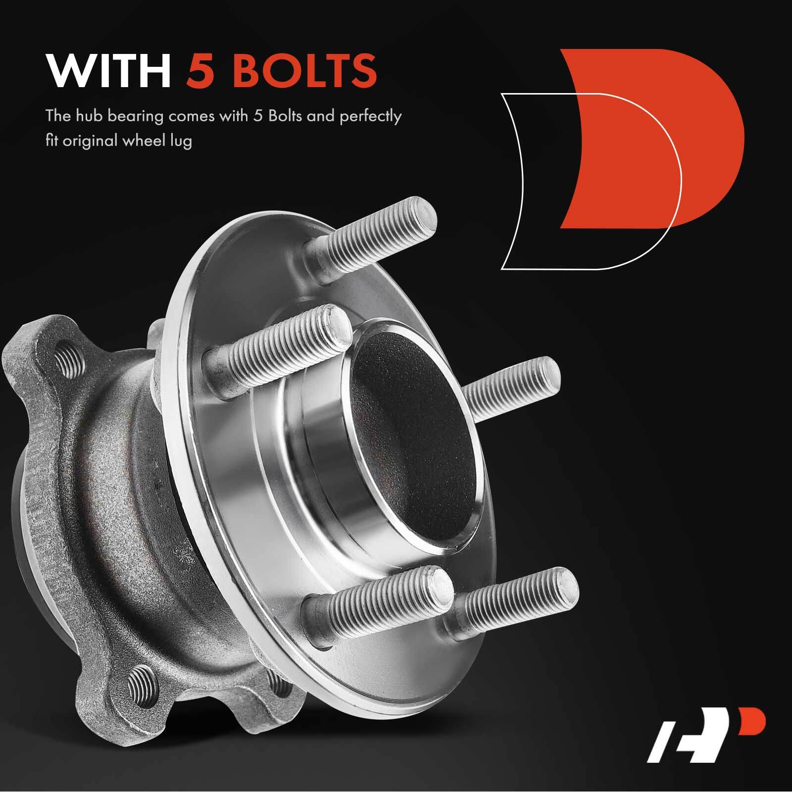 2x Rear Left & Right Wheel Hub Bearing Assembly for Ford Transit ...